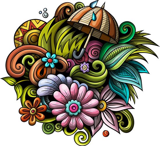Colorful Doodle Art Designs