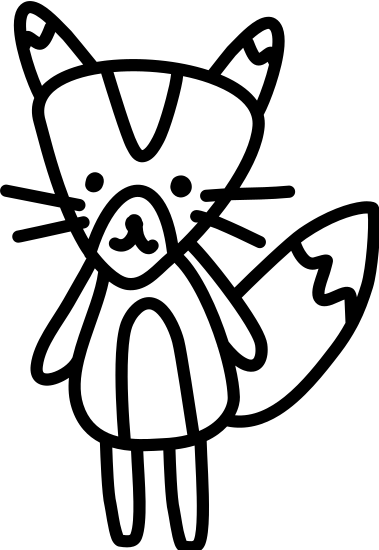 Cat Face Stick Figure