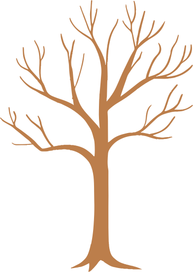 Brown Tree Trunk Template